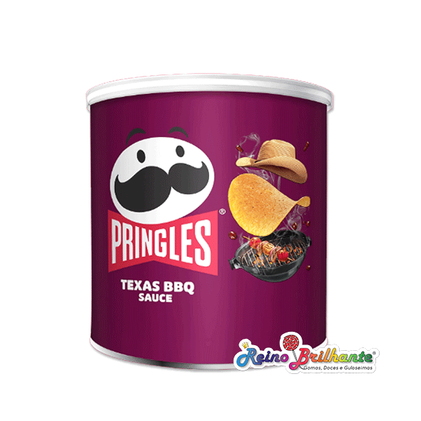 Reino Brilhante - Pringles Texas BBQ 12x40g - Batatas - Salgados