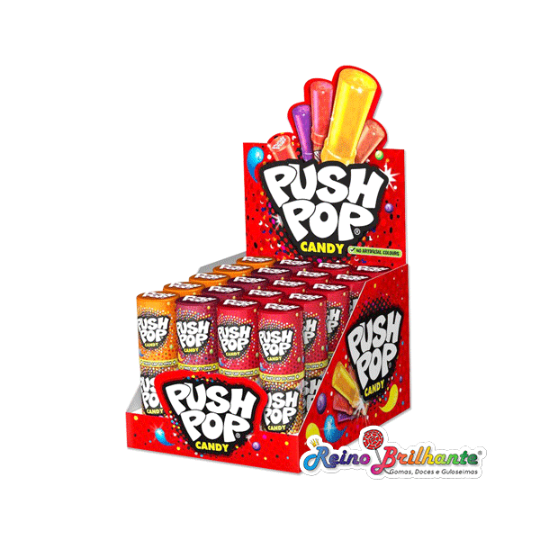 Reino Brilhante - Push Pop 20 un - Outros - Chupas